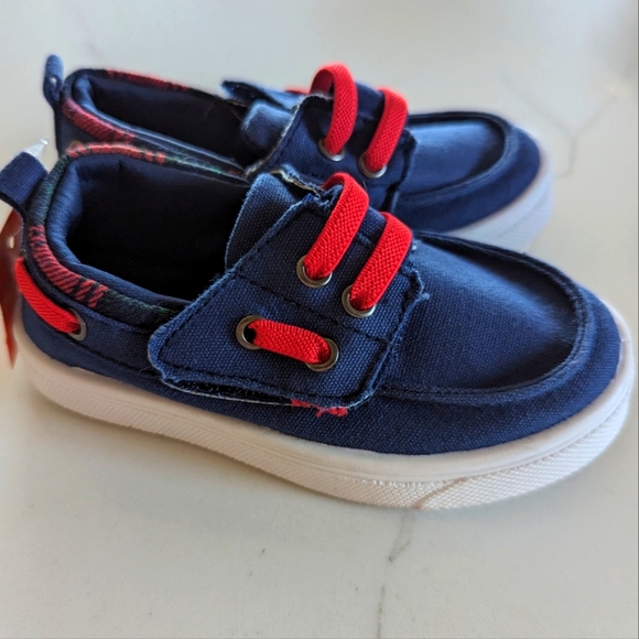 oomphies | Shoes | Oomphies Toddler Navy Blue Red Boat Dock Shoes New ...